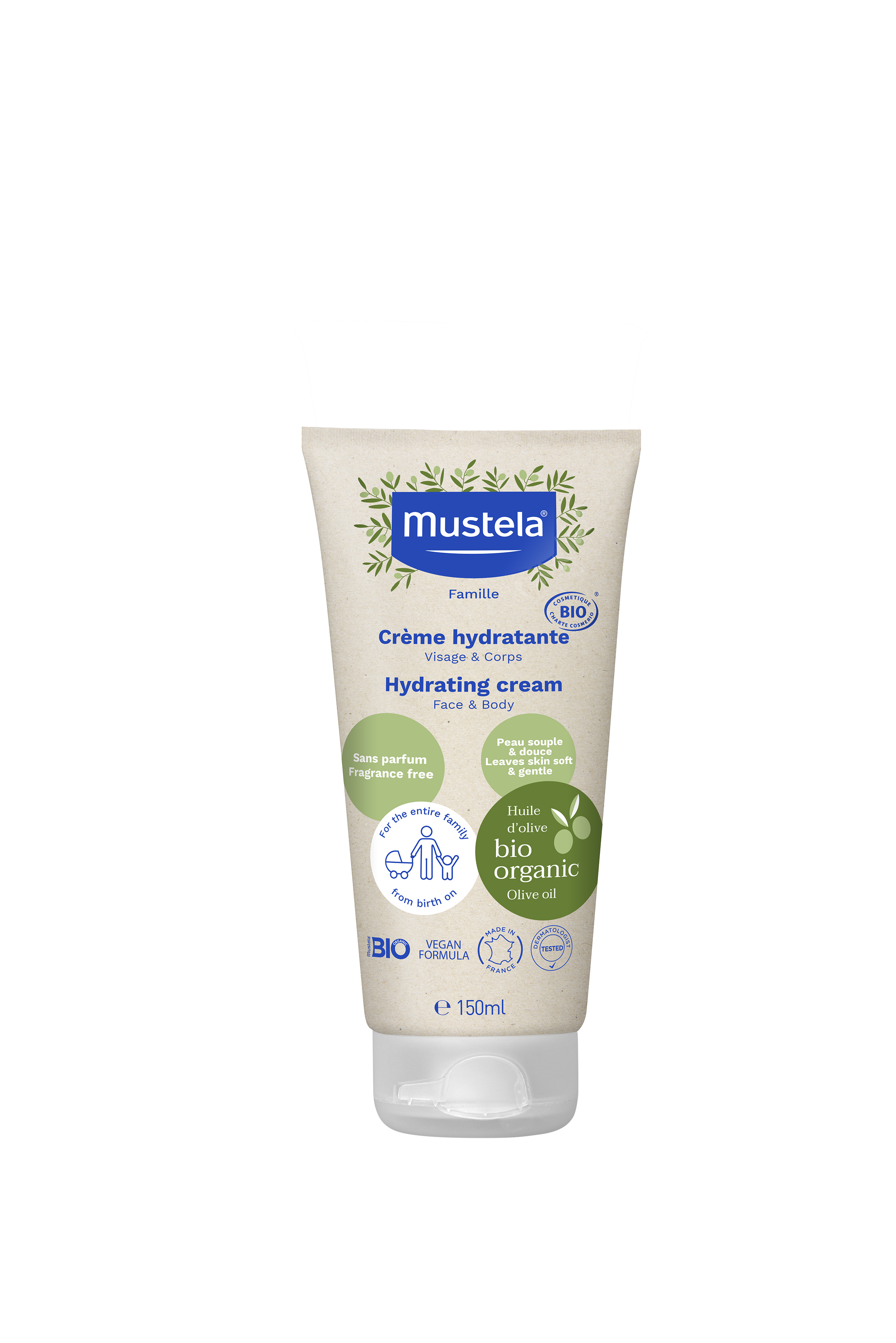 Биосертифициран хидратиращ крем | MUSTELA